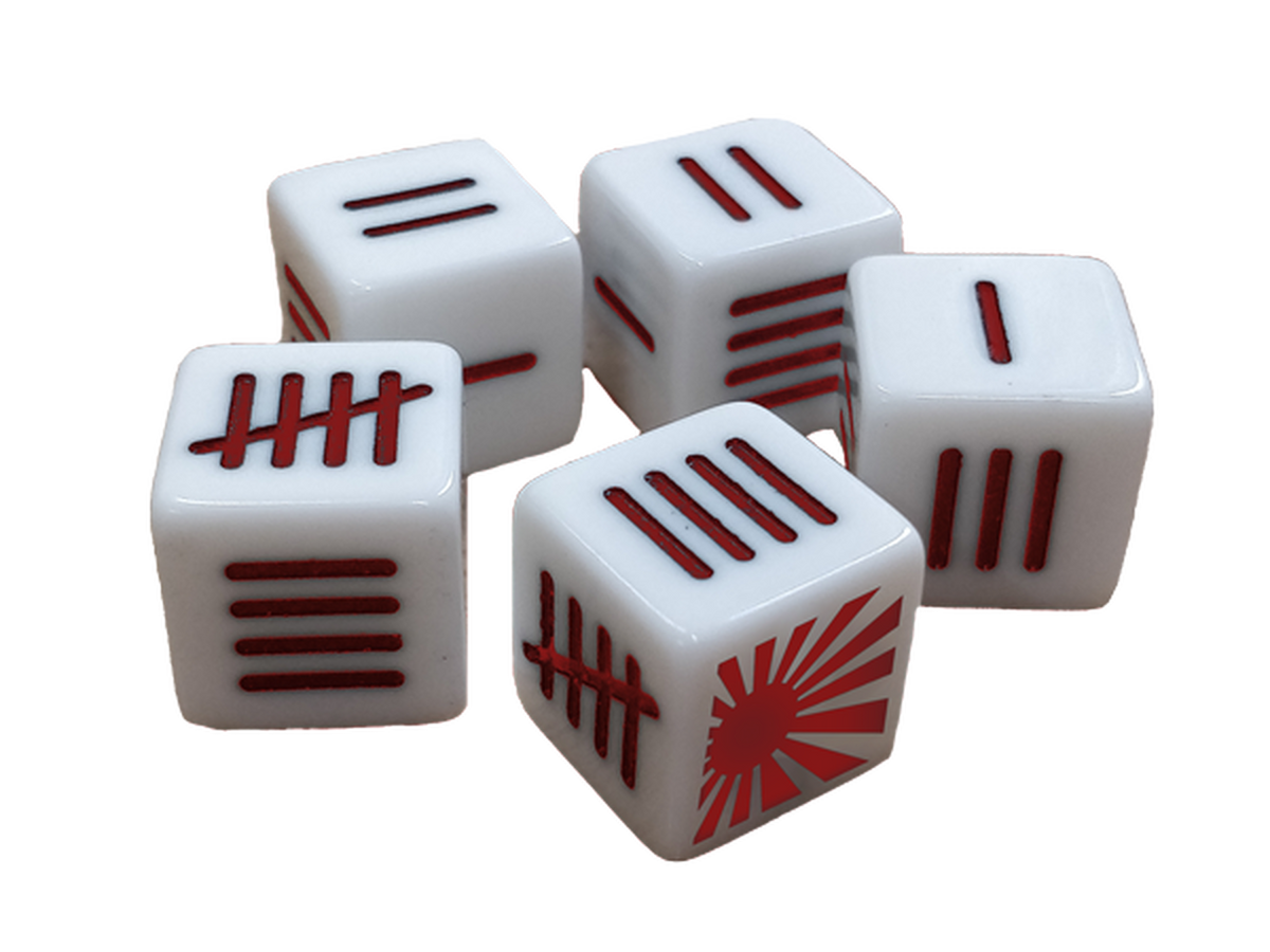 Blood Red Skies - Imperial Japanese Dice Set – Boarding School Games